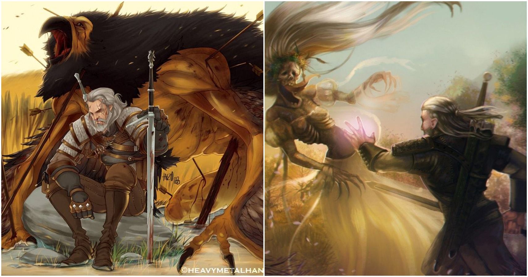 Witcher Monsters: 10 Pieces Of Fanart That Are Scary & Stunning